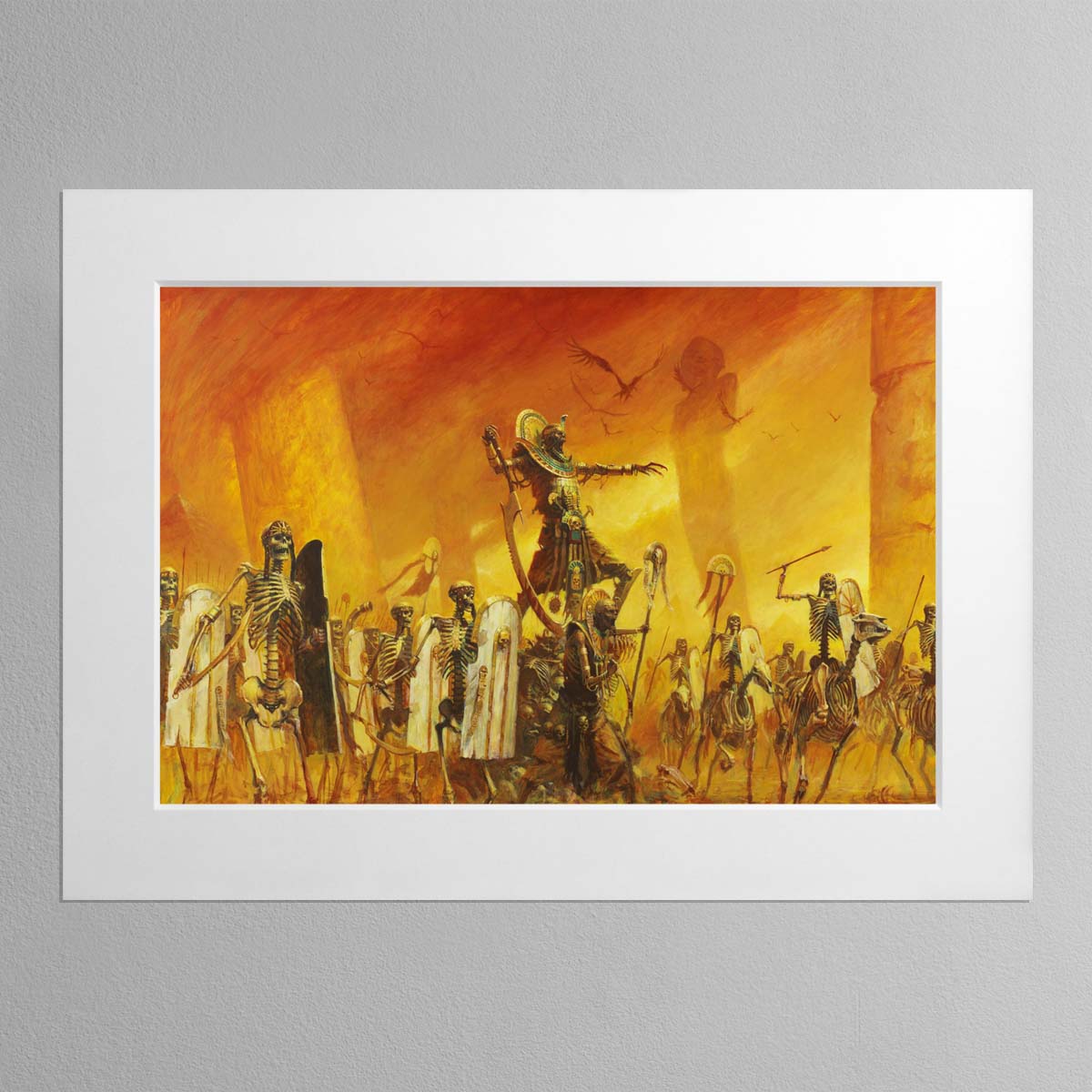 Tomb King and Tomb Guard Art Print – The Old World – Warhammer Art