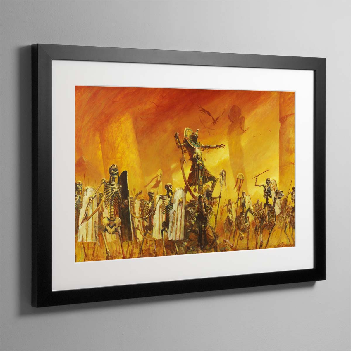 Tomb King and Tomb Guard Art Print – The Old World – Warhammer Art