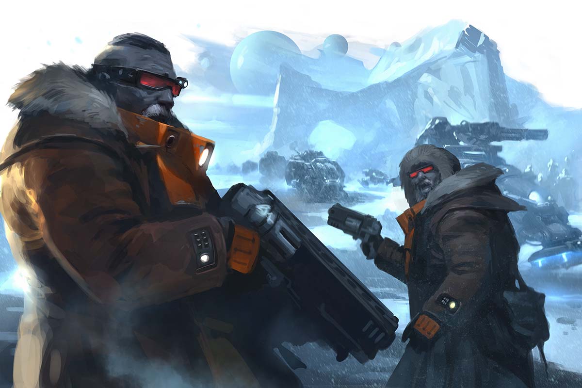 Trans-Hyperian Alliance Hearthkyn Warriors Art Print – Warhammer 40K ...