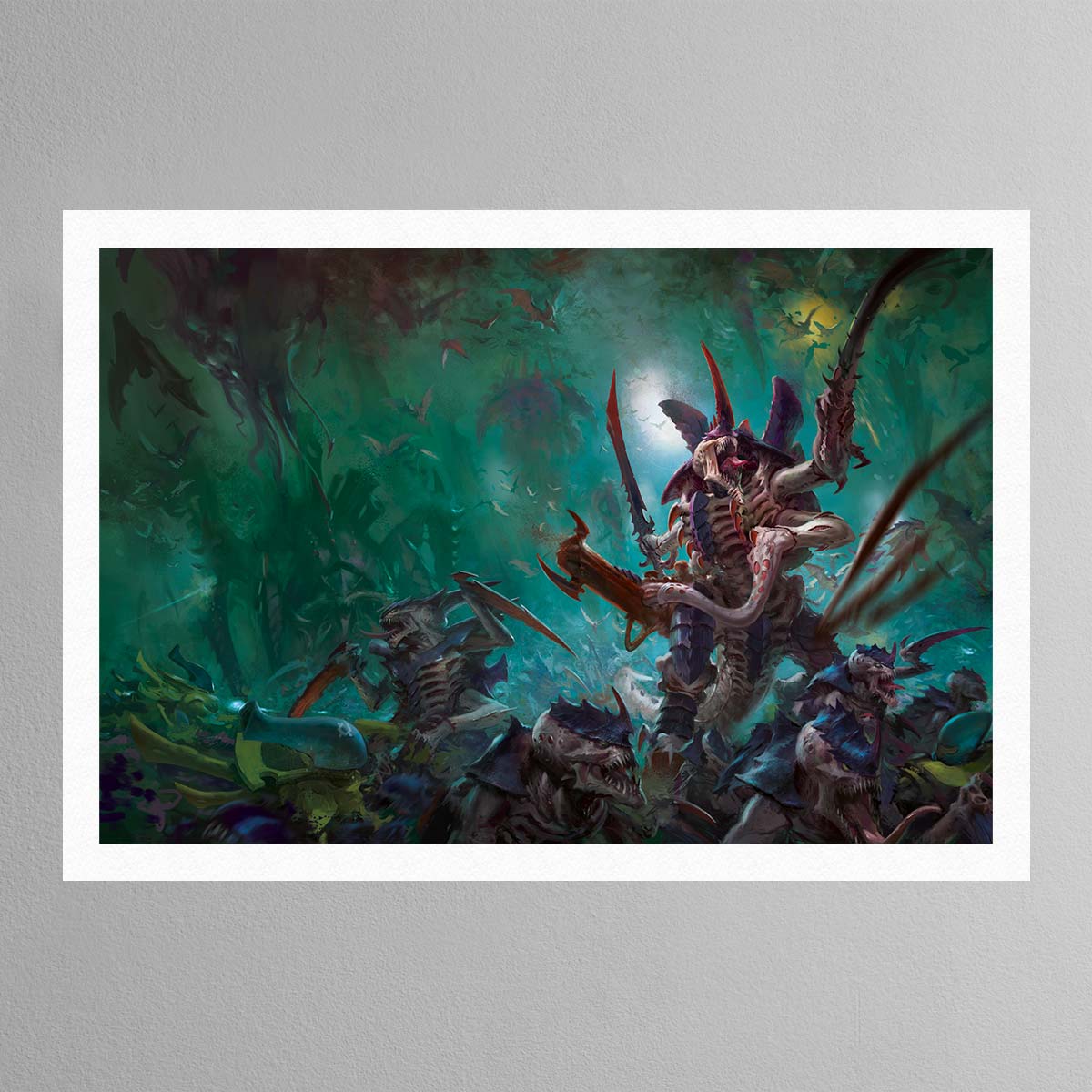 Tyranid Cover Art Art Print Warhammer 40k Collectible Warhammer Art