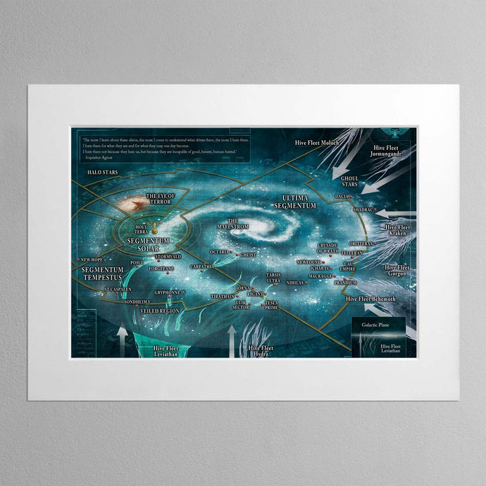 Tyranid Leviathan Map Art Art Print – Warhammer 40K Collectible ...