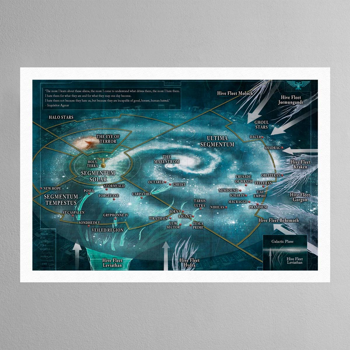 Tyranid Leviathan Map Art Art Print – Warhammer 40K Collectible ...