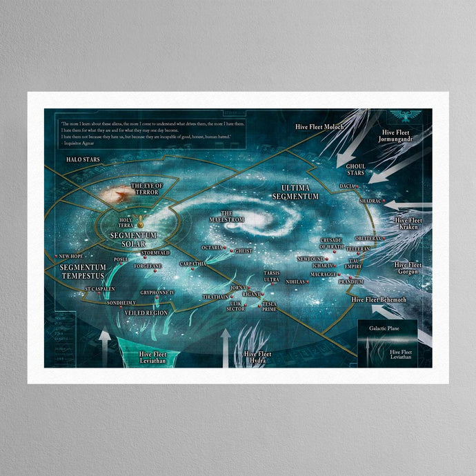 Tyranid Leviathan Map Art Art Print – Warhammer 40K Collectible ...