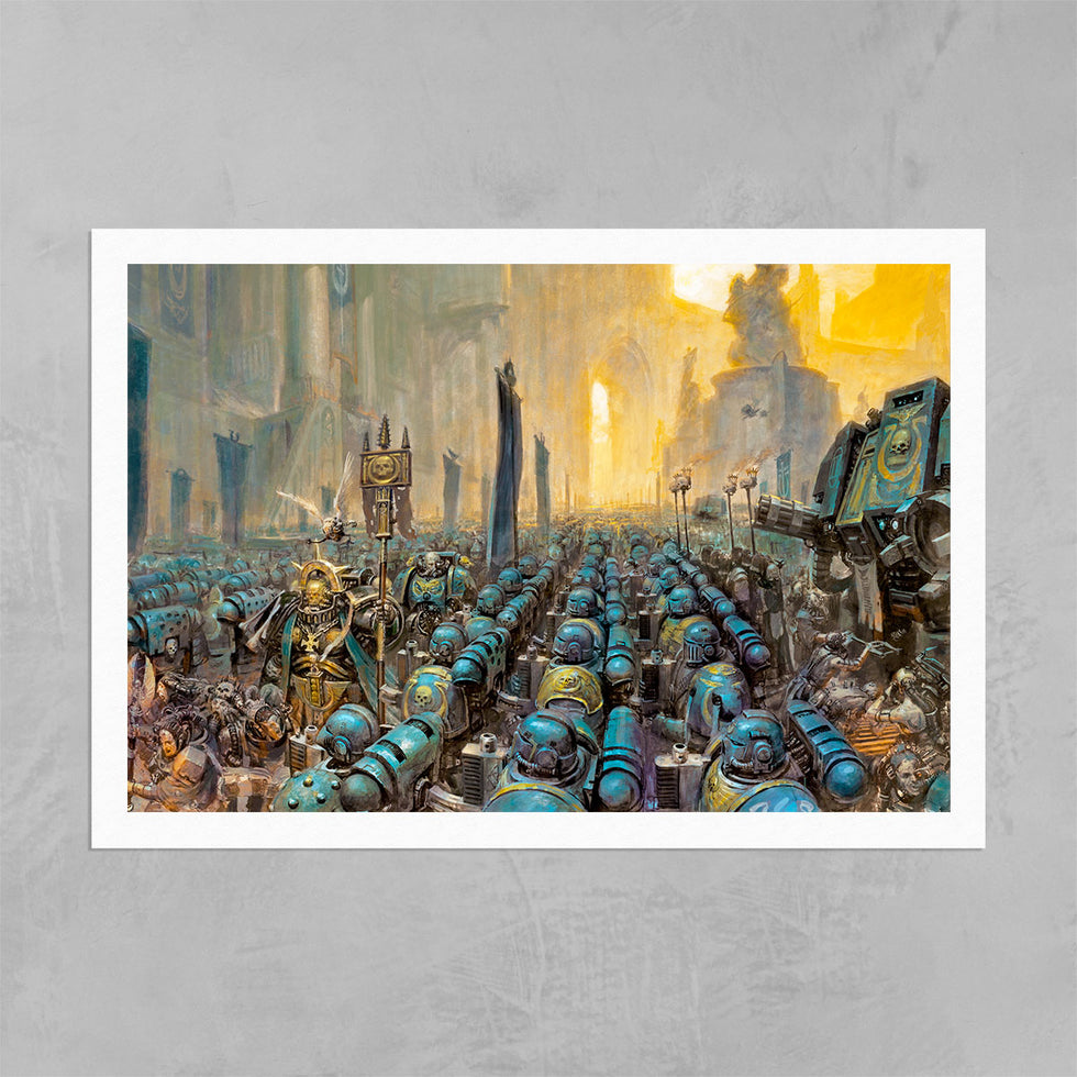 Ultramarines Chapter Parade Art Print – Warhammer 40K Collectible ...