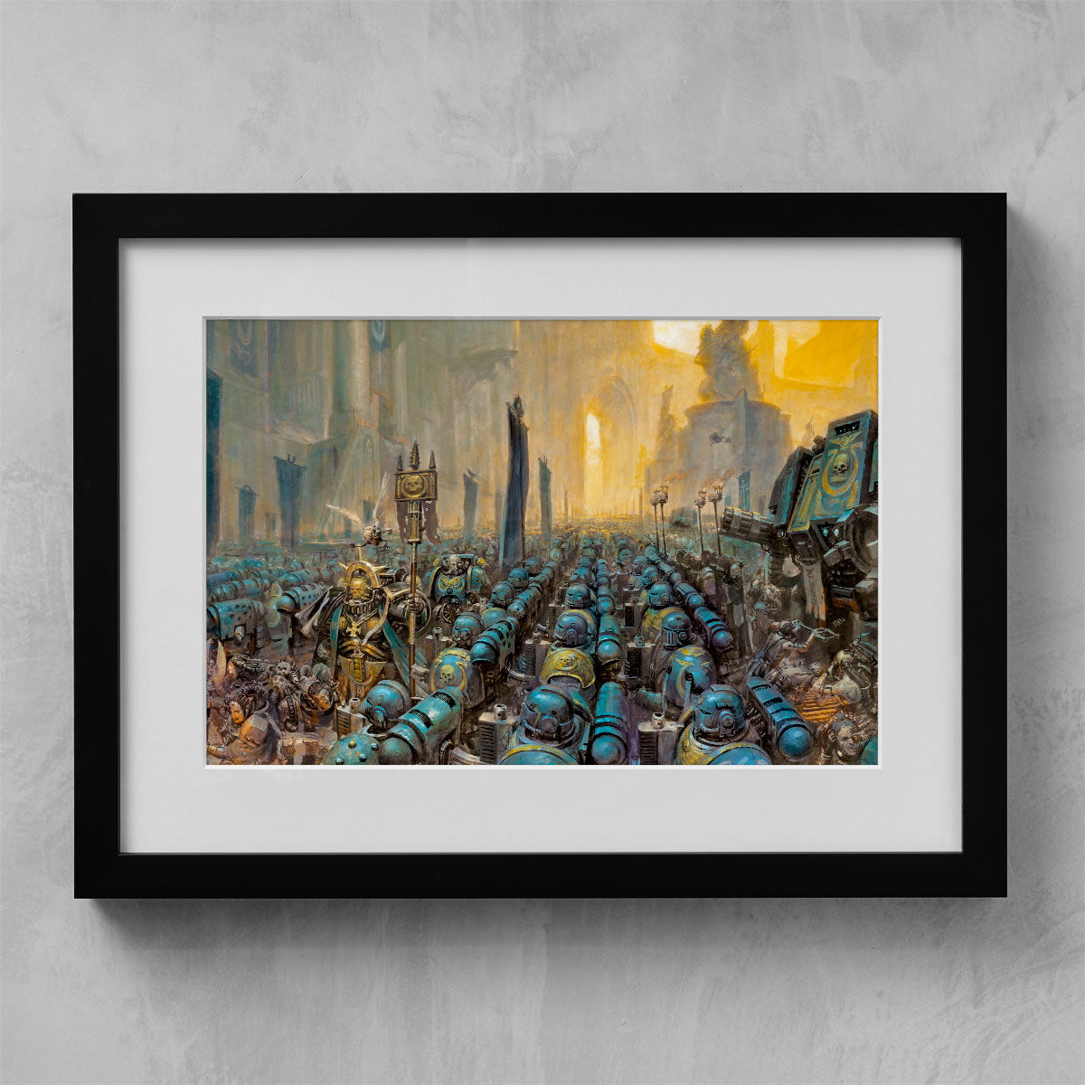 Ultramarines Chapter Parade - Warhammer Art