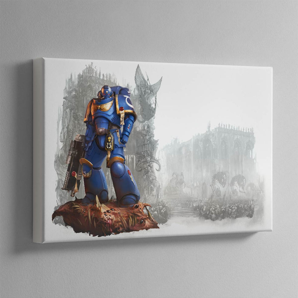 Ultramarines Intercessor Full Version - Warhammer Art
