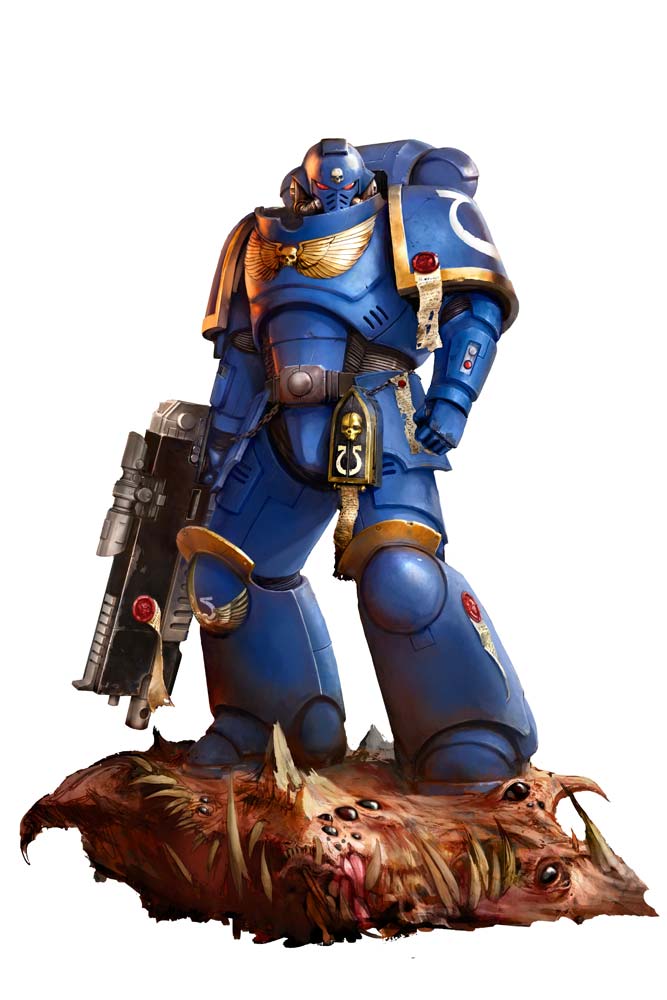 Ultramarines Intercessor Art Print – Warhammer 40K Collectible ...