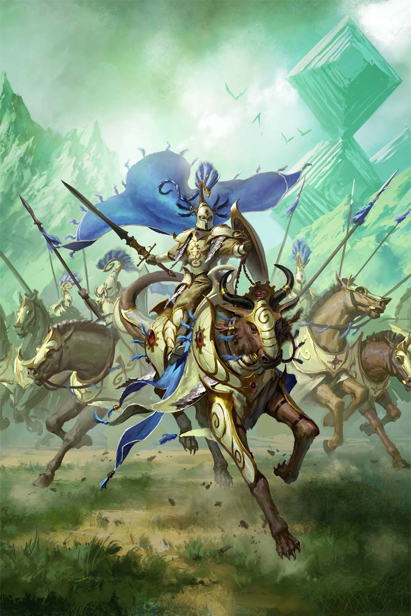 Vanari Dawnriders - Warhammer Art