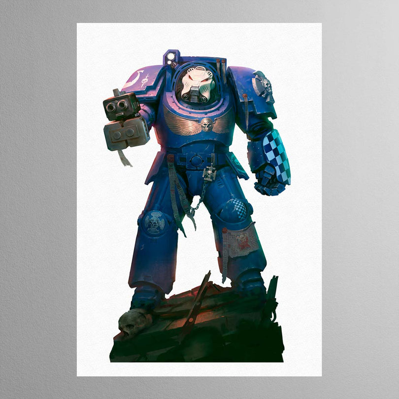 Veteran of the First Company Art Print – Warhammer 40K Collectible ...