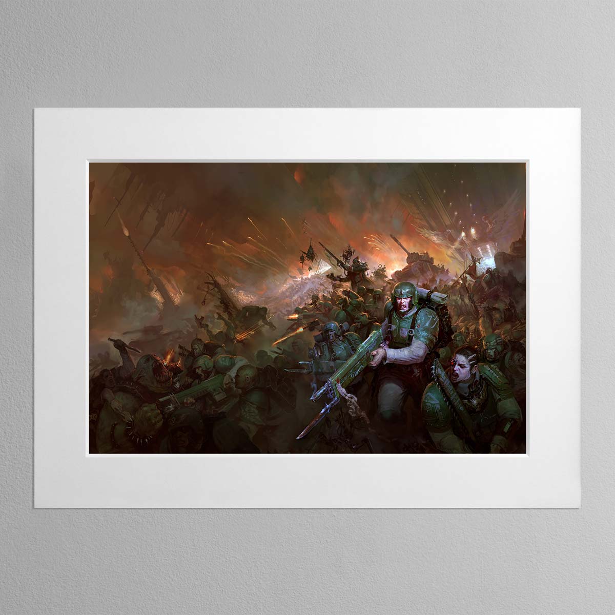 Veterans of Cadia Art Print – Warhammer 40K Collectible – Warhammer Art