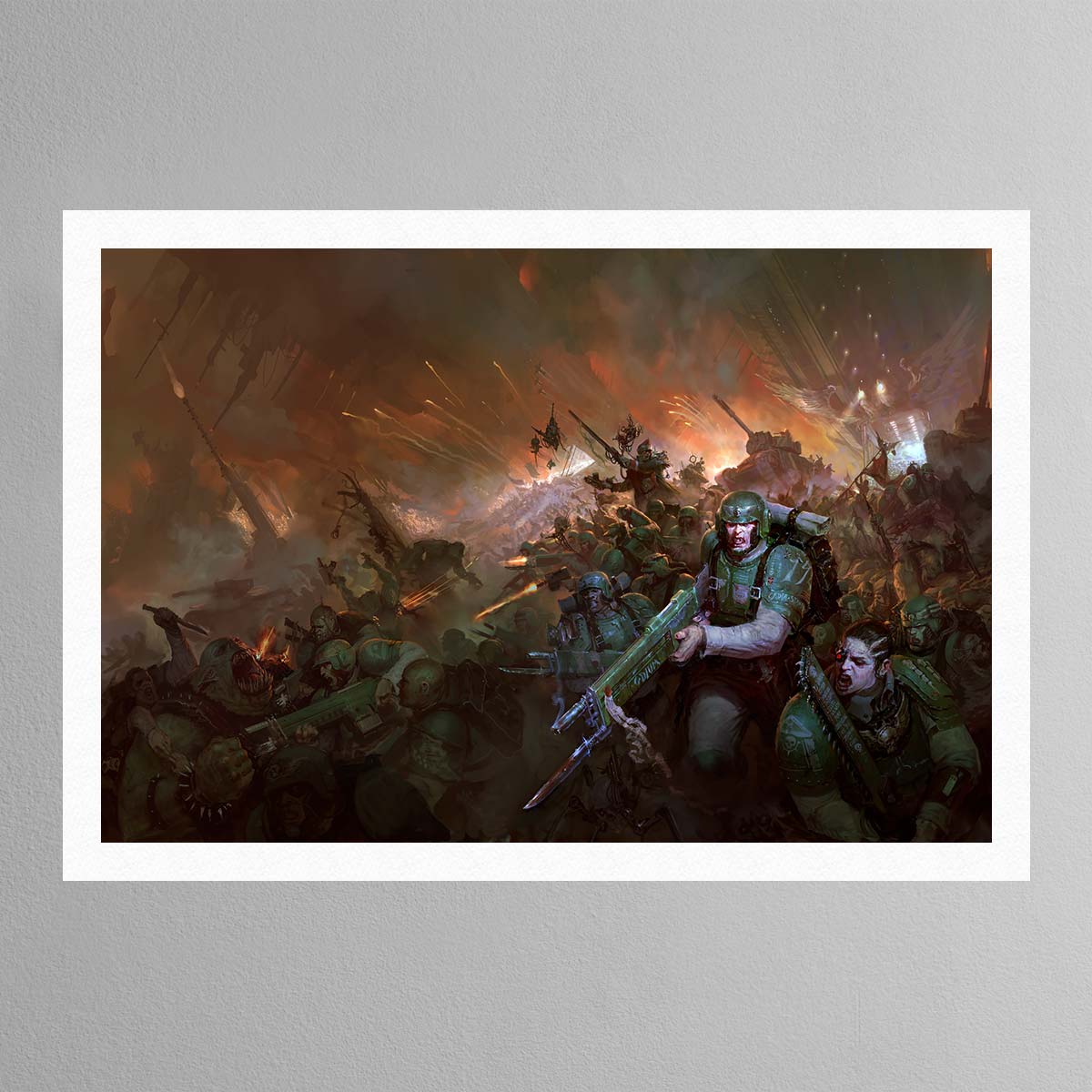 Veterans of Cadia Art Print – Warhammer 40K Collectible – Warhammer Art