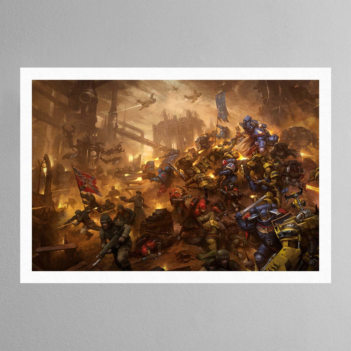 Vigilus Defiant Art Print – Warhammer 40K Collectible – Warhammer Art