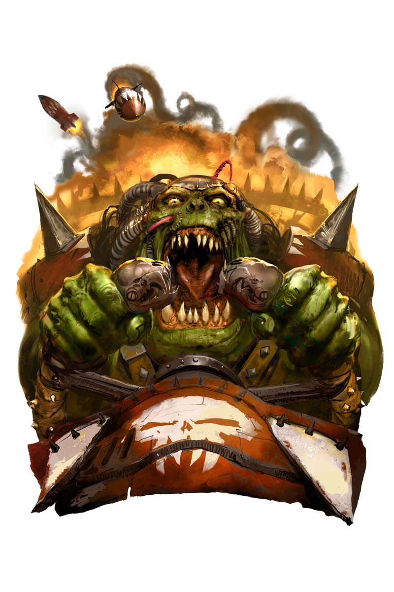 Waaagh! Art Print – Warhammer 40K Collectible – Warhammer Art