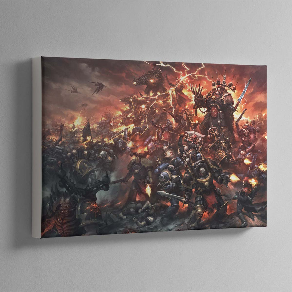 War of Nightmares Art Print – Warhammer 40K Collectible – Warhammer Art