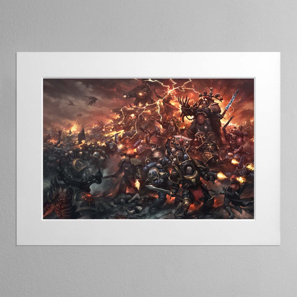 War of Nightmares Art Print – Warhammer 40K Collectible – Warhammer Art