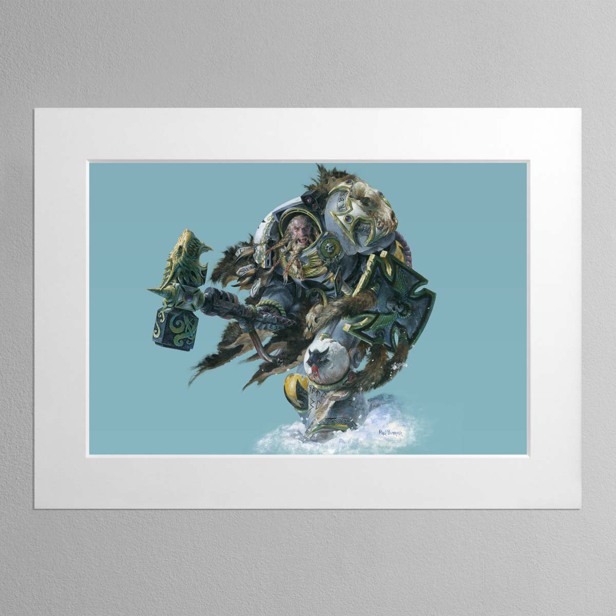 Wolf Guard Art Print – Warhammer 40K Collectible – Warhammer Art