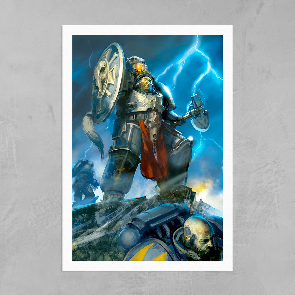 Wolf Guard Pack Leader Art Print – Warhammer 40K Collectible ...
