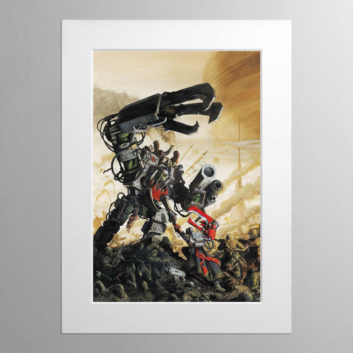 Yarrick vs Ghazghkull Armageddon Art Print – Warhammer 40K Collectible ...