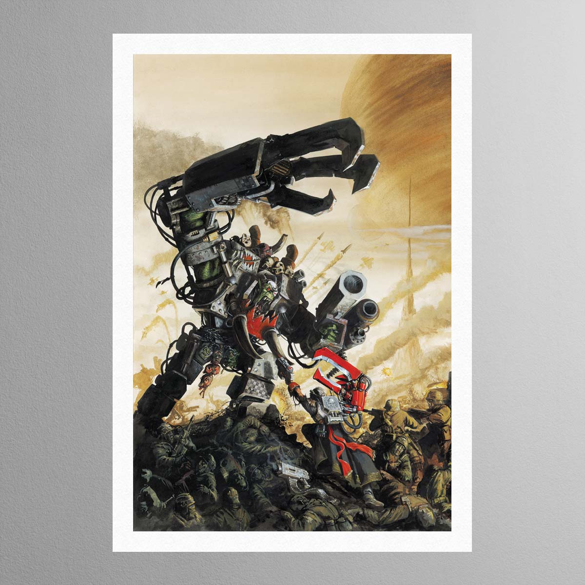 Yarrick vs Ghazghkull Armageddon Art Print – Warhammer 40K Collectible ...