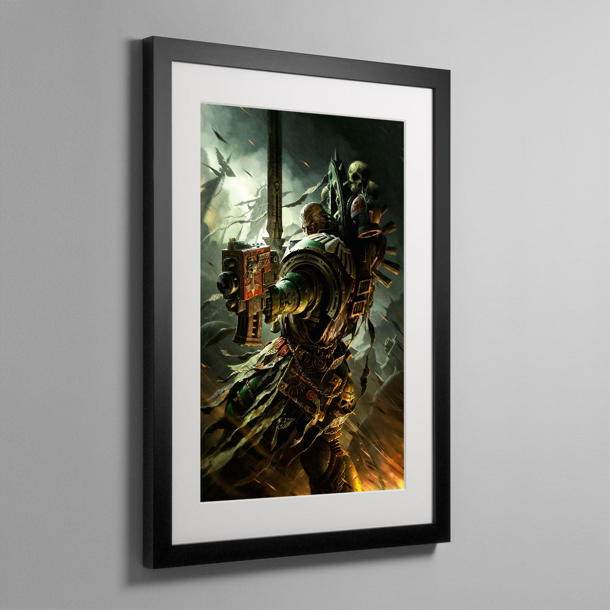 A Dark Angels Veteran Art Art Print – Warhammer 40K Collectible ...