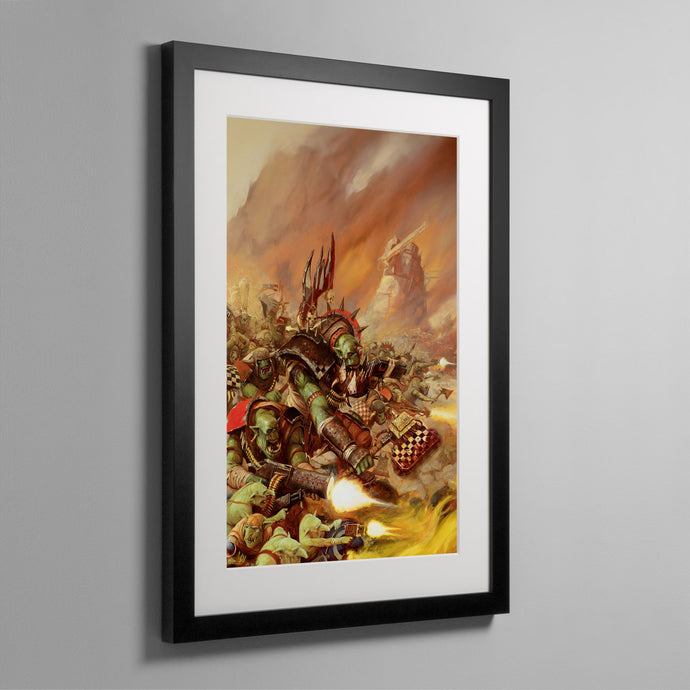Waaagh! The Orks Art Print – Warhammer 40K Collectible – Warhammer Art