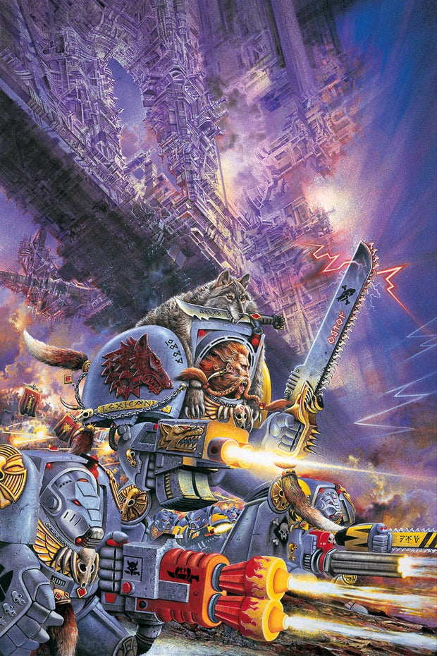 Space Wolf Terminators Artwork Art Print – Warhammer 40K Collectible ...